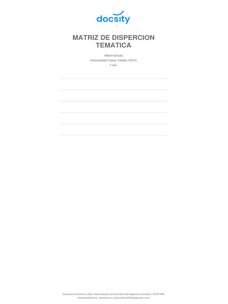 Docsity Matriz de Dispercion Tematica 1 | PDF | Enfermedades y trastornos | Programas sociales