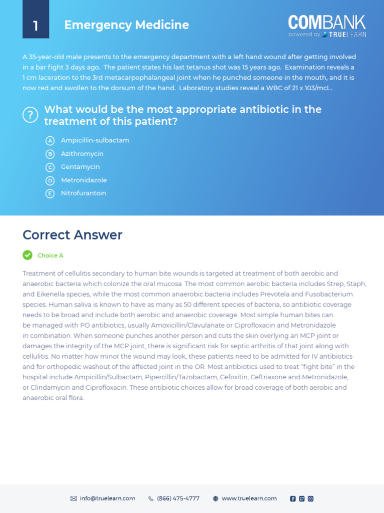 Sample Questions COMAT TrueLearn | PDF | Miscarriage | Pregnancy