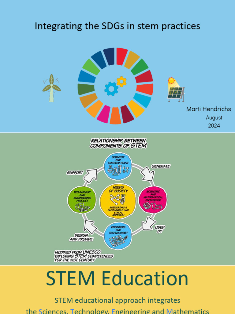 Integrating The SDGs in Stem Practices-Marti Hendrichs | PDF