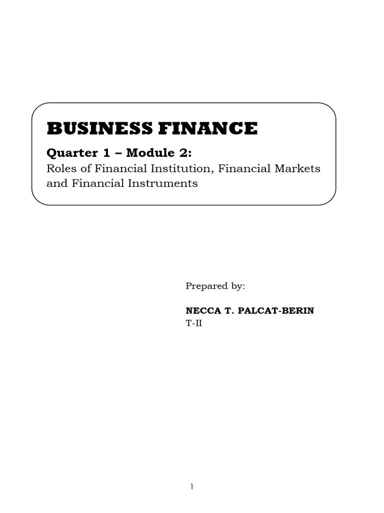 Business-Finance Module 2 ANS | PDF | Securities (Finance) | Stocks