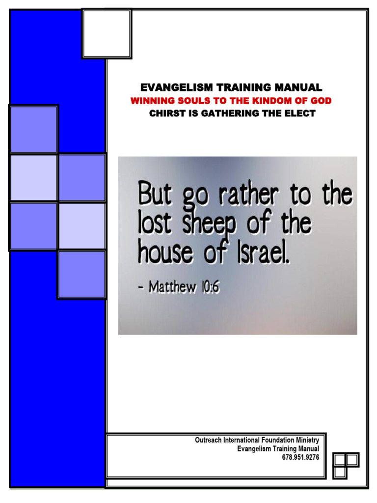 Soul Winning Training Manual1 | PDF | Jesus | Born Again