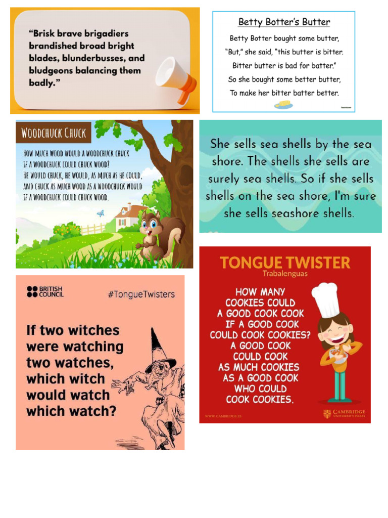 Tongue Twisters | PDF