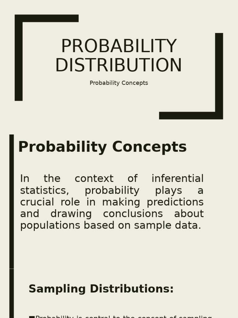 Probability Distribution | PDF | Statistical Inference | Statistics