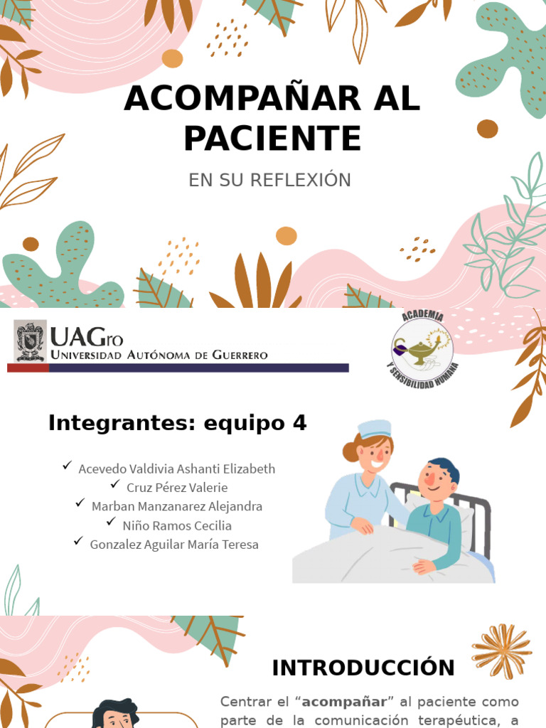 Acompañar Al Paciente en Su Reflexión | PDF | Enfermería | Empatía