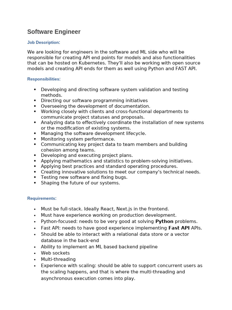 Software Engineer | PDF