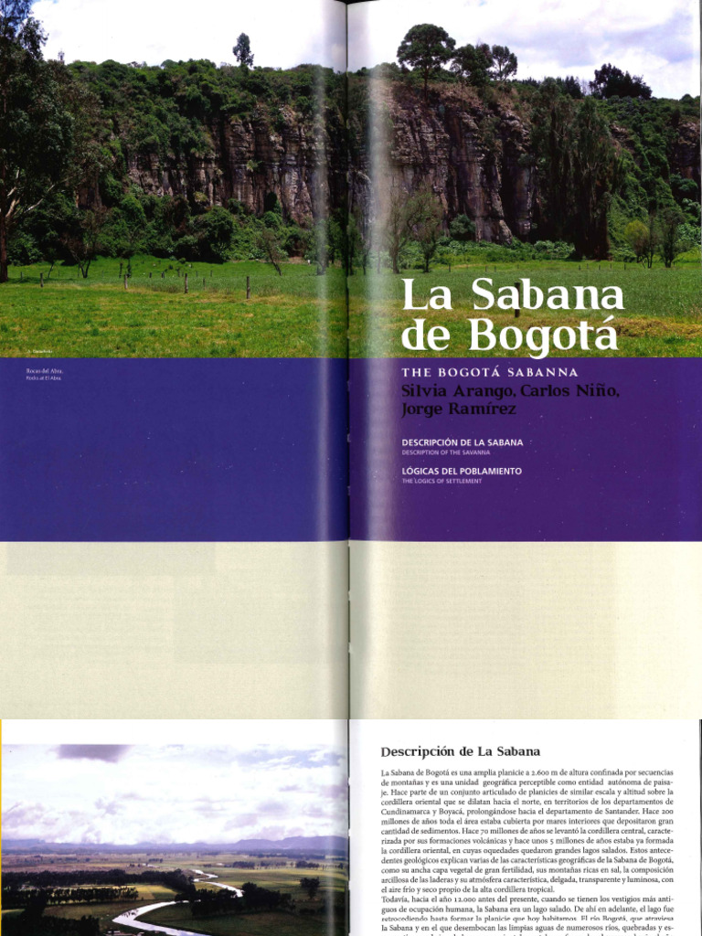 La Sabana de Bogotá - Silvia Arango | PDF