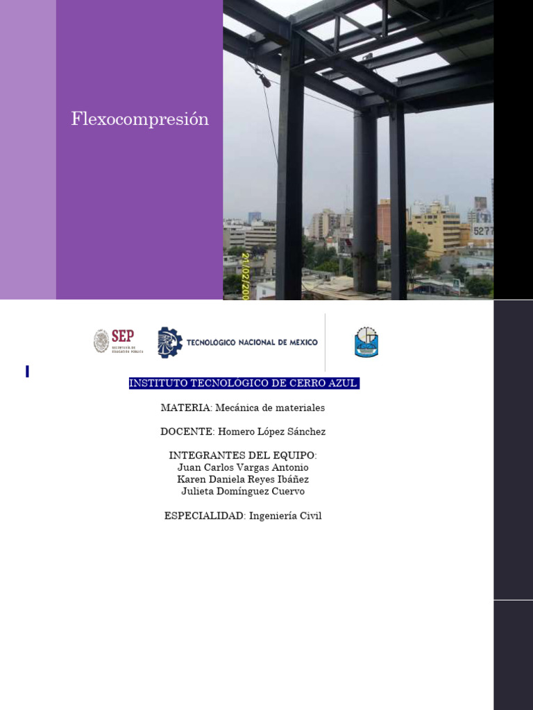 Flexocompresion Expo | PDF | Columna | Hormigón