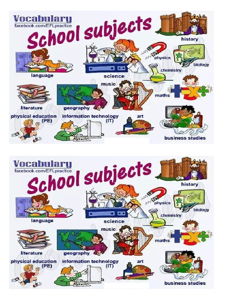 School Subjects Vocabulary | PDF