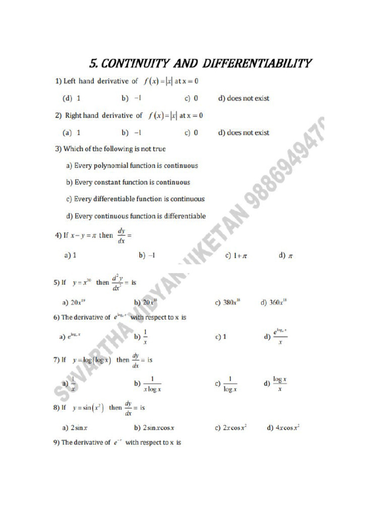 maths mcq | PDF