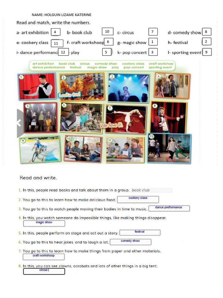 Entertainment Vocabulary | PDF