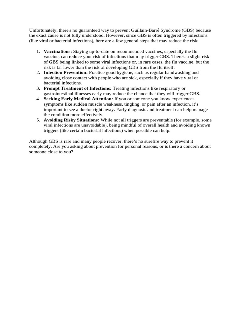 GBS Prevention | PDF