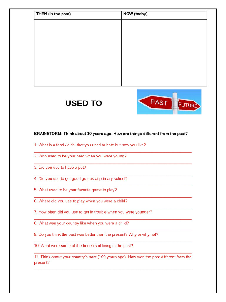 Used To Grammar Practice Fun Activities Games Oneonone Activities ...