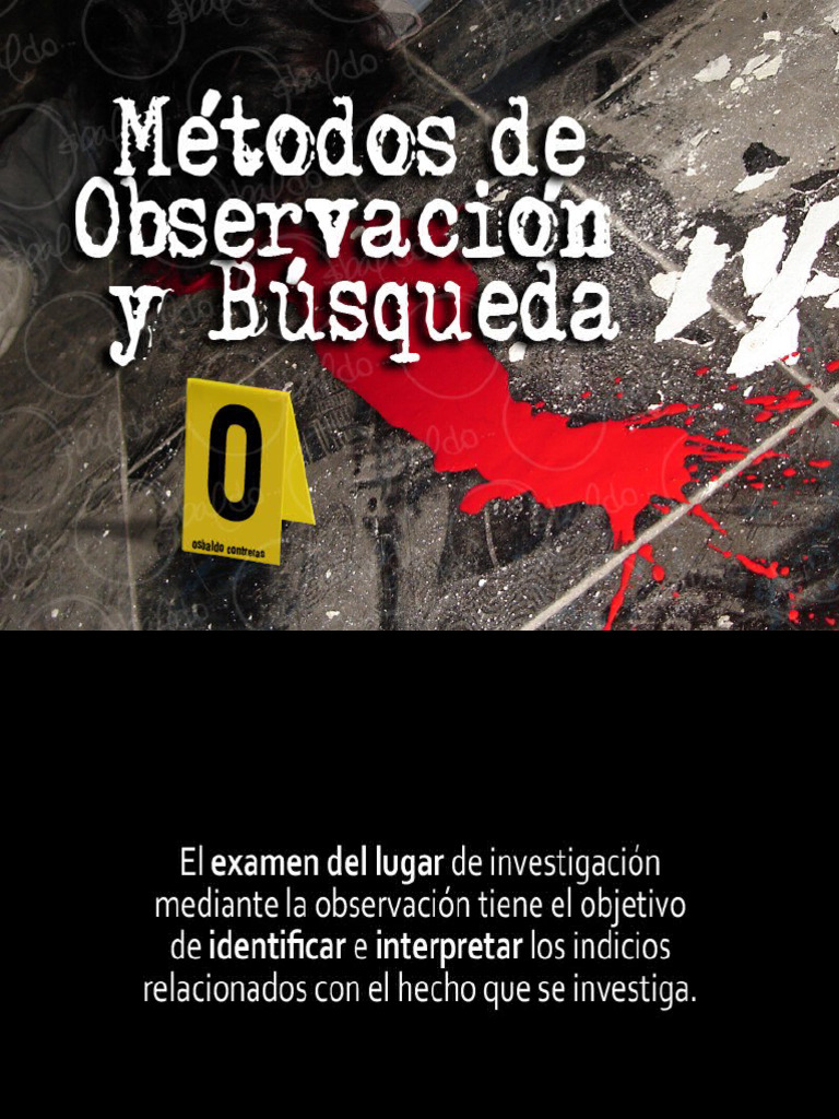 Criminalística - BL 009.mét Observación - Ok | PDF