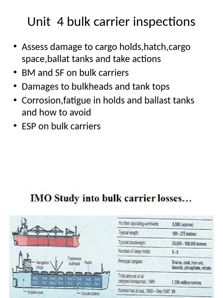 Bulk Carrier Inspection Guidelines | PDF | Corrosion | Ships