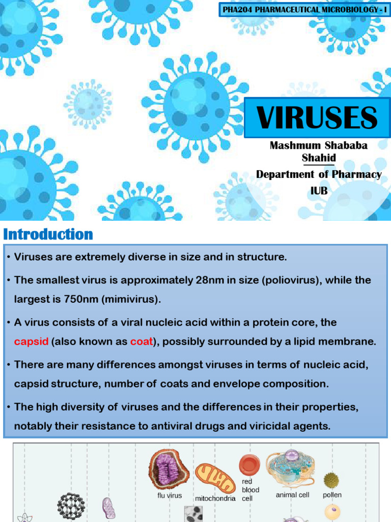 Lecture 5 Viruses | PDF | Virus | Antiviral Drug