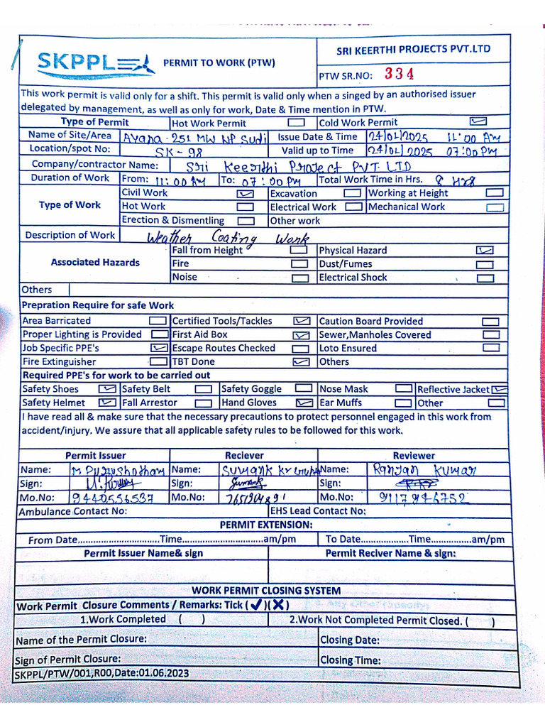 SK-98 PTW & TBT | PDF
