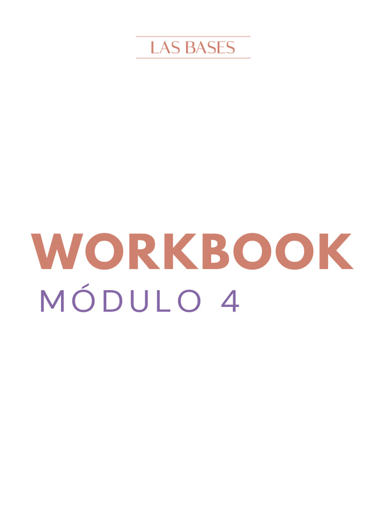 Workbook: Módulo 4 | PDF | Planificación | Programación de computadoras