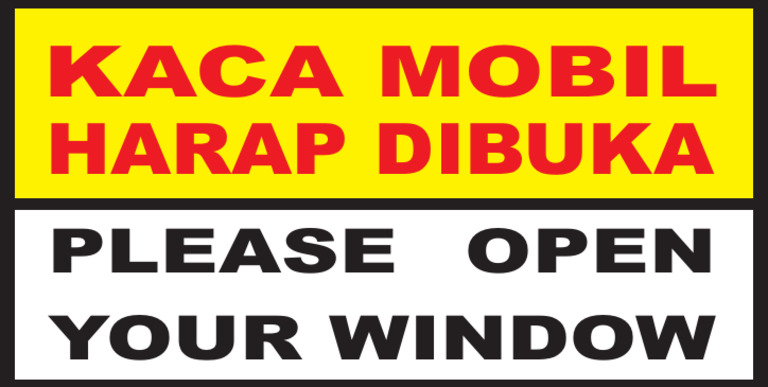 Sign Buka Kaca Mobil | PDF