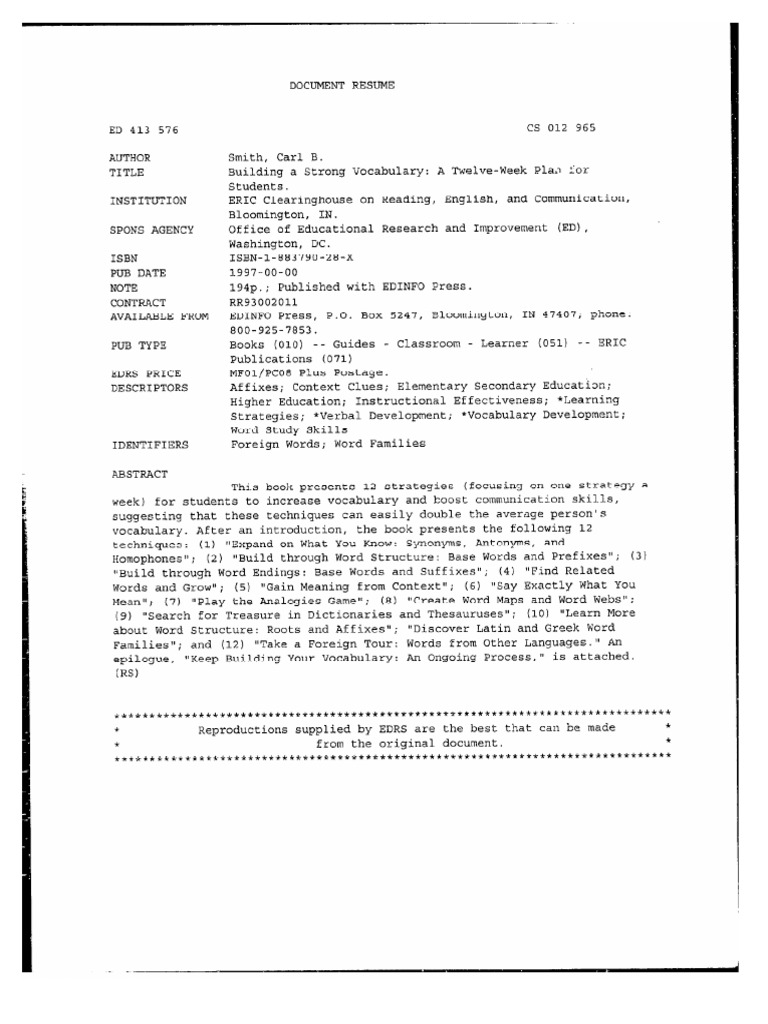 Ed 413576 | PDF