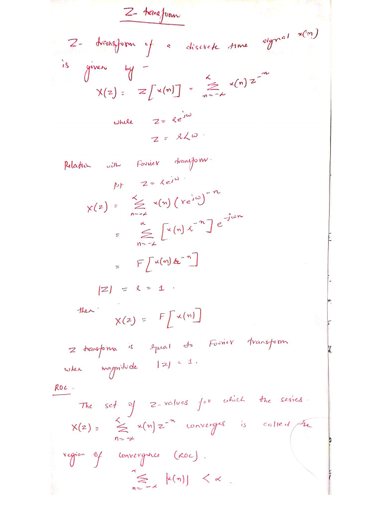 Z Transform 1 | PDF
