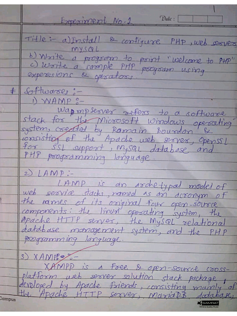 Php Ex 1 Msbte Campus Academy | PDF