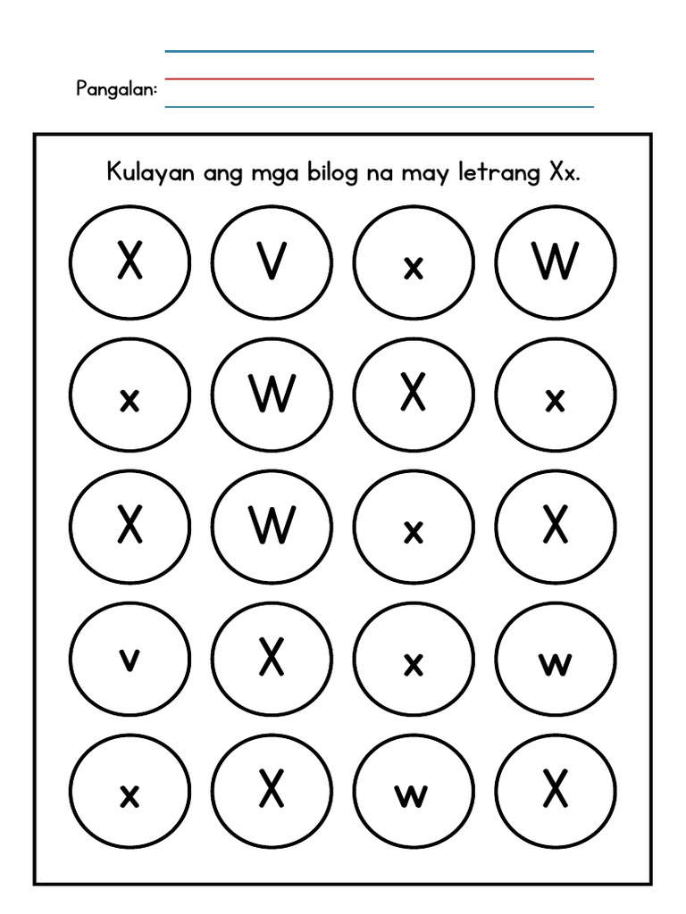 I Spy Big and Small Letter XX | PDF