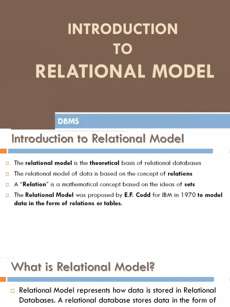 Relational Model Unit 2 | PDF