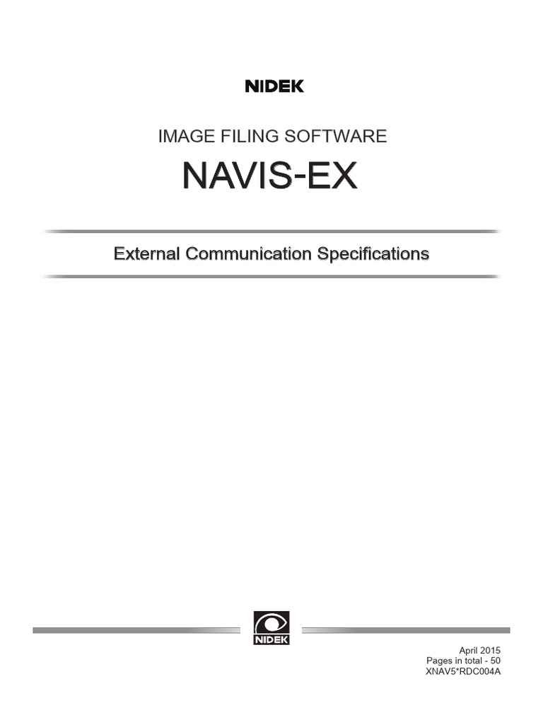 NAVIS-EX User Communication Guide | PDF | Computer File | Specification ...