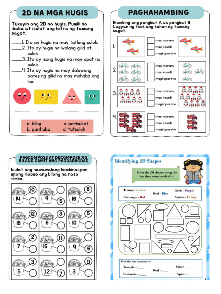 Math Worksheets Pdf