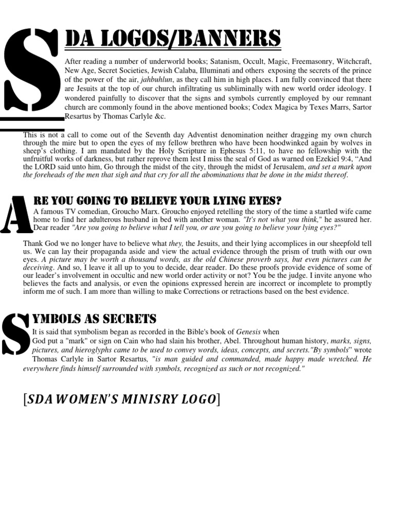 Sda Logos Uncovered | PDF | Anointing | Baptism