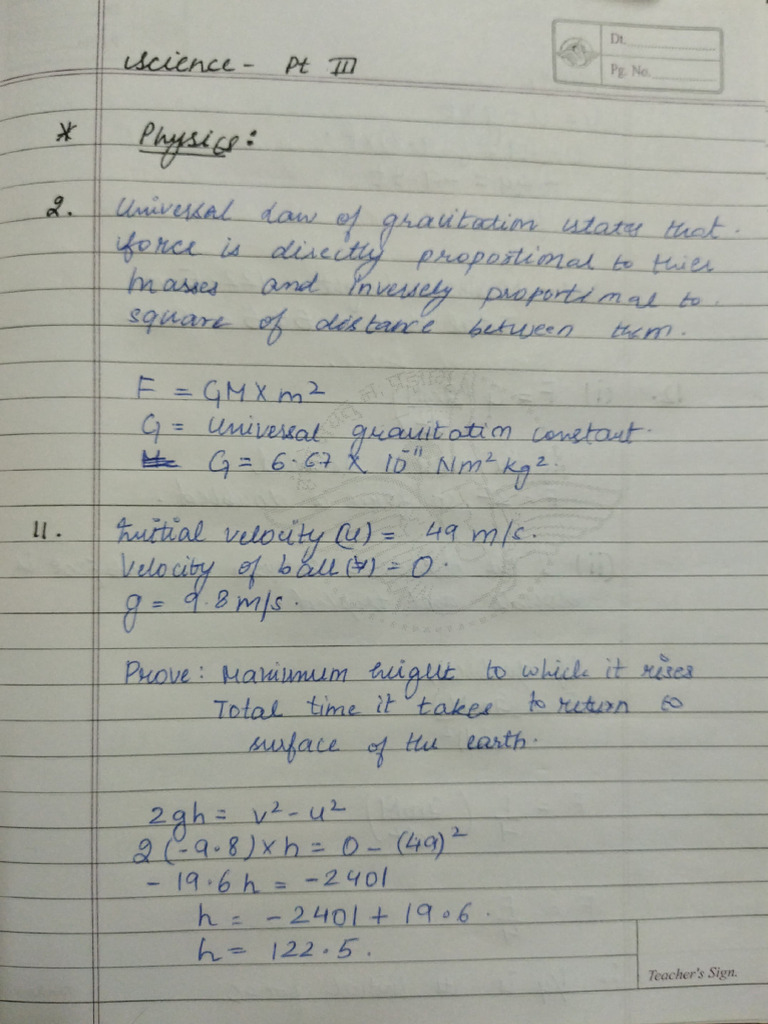 Physics Class 9 | PDF