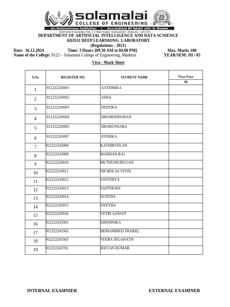 DL LAB - Viva. VOICE AIDSdocx | PDF