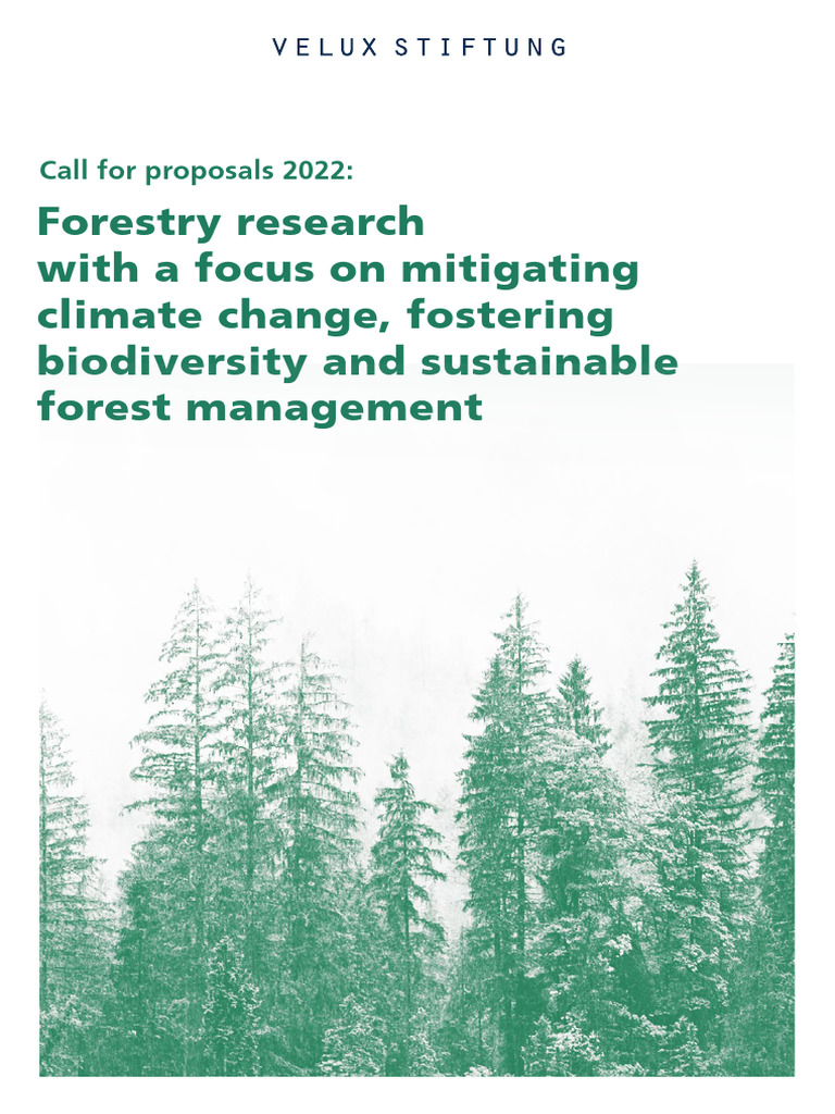 2022 Call for Forestry Research Proposals | PDF | Forest Management ...
