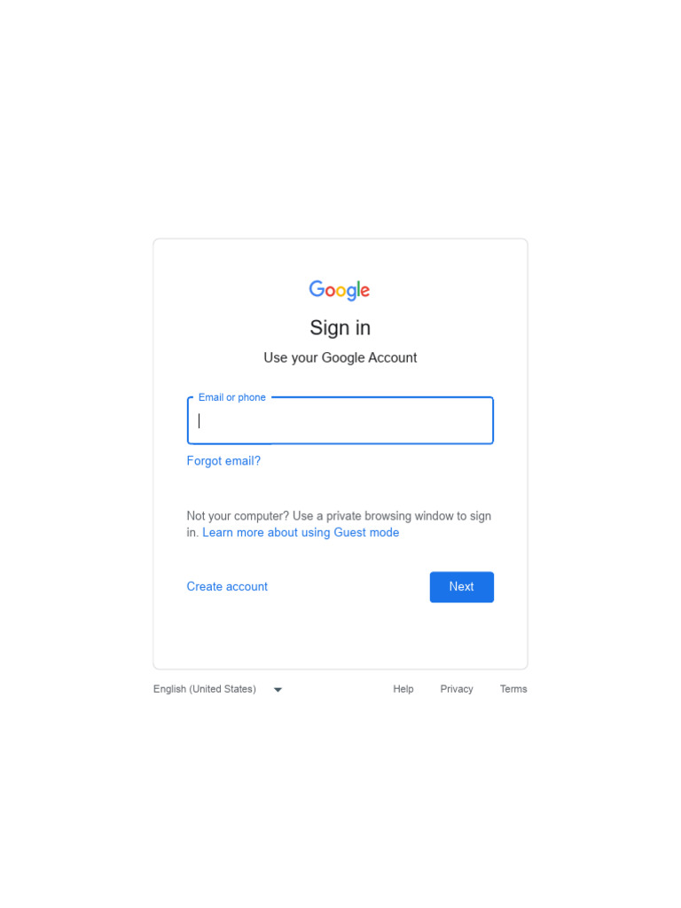Google Account Sign-In Guide | PDF