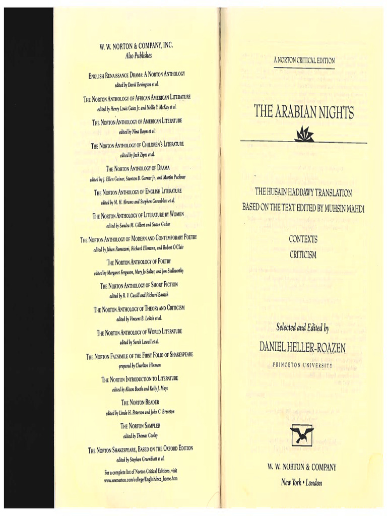 arabian nights prologue norton edition | PDF