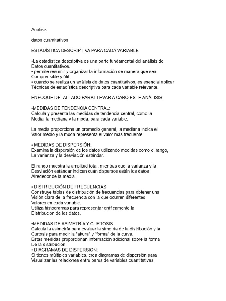 Estadística Descriptiva y Validación de Datos | PDF | Validez ...