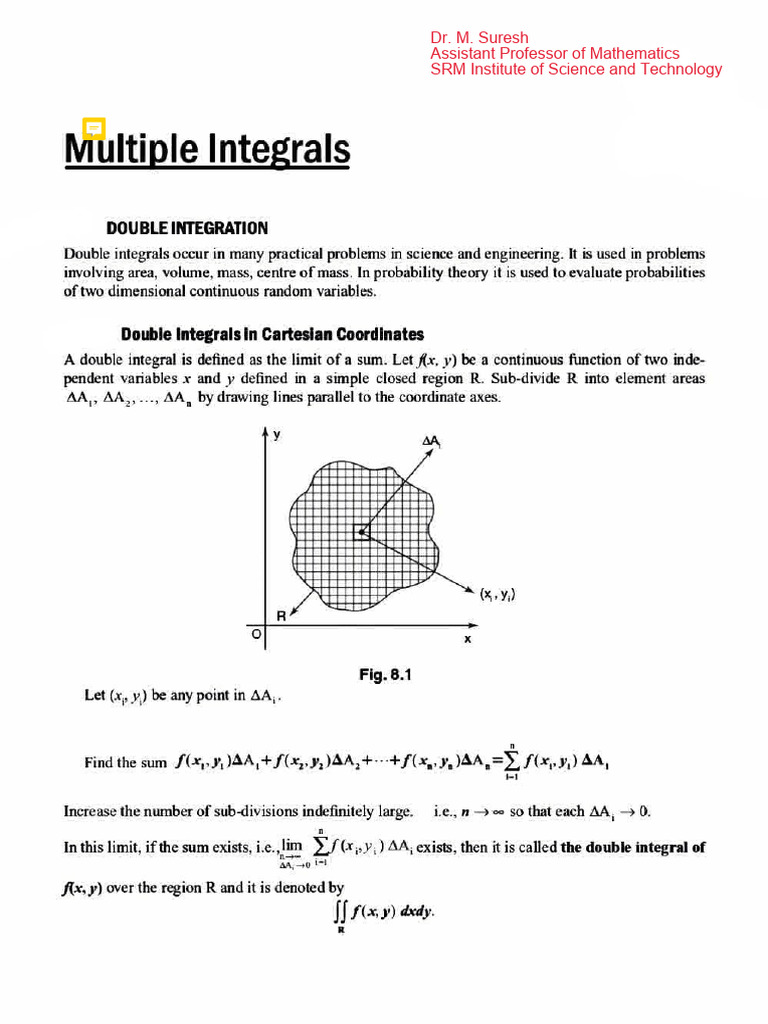Multiple Integral Unit-1 | PDF