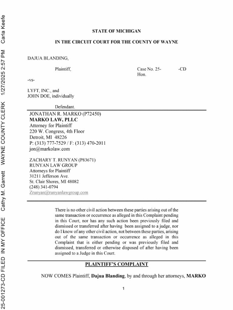 Detroit Woman Sues Lyft, Alleging She Was Denied Service Due To Her ...