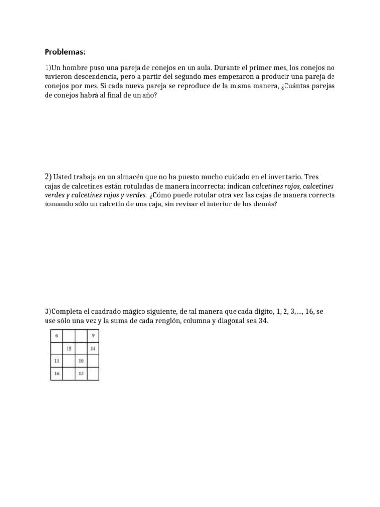 Resolución de Problemas 1 | PDF