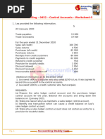 Control Account Format | PDF