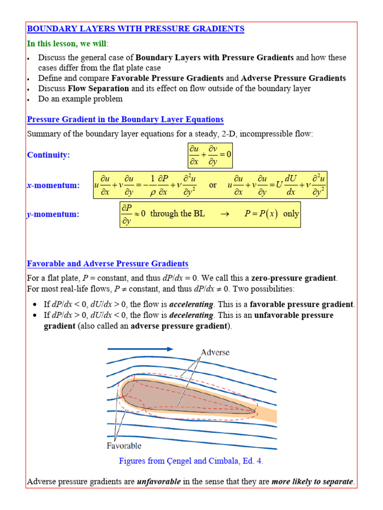 Fluid Mechanics Lesson 13E NA | PDF | Fluid Dynamics | Boundary Layer