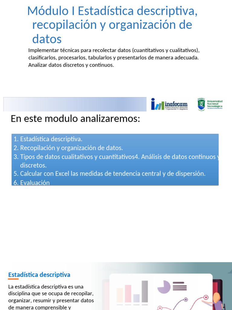 Estadística Descriptiva y Análisis de Datos | PDF | Datos ...