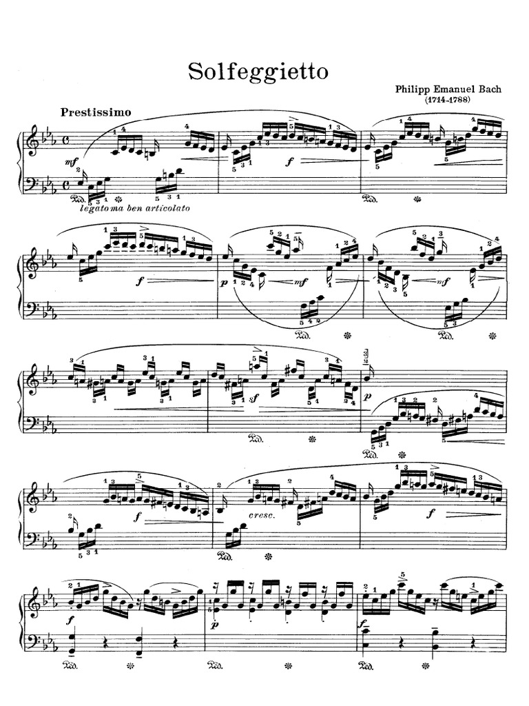 CPEBach Solfeggietto | PDF