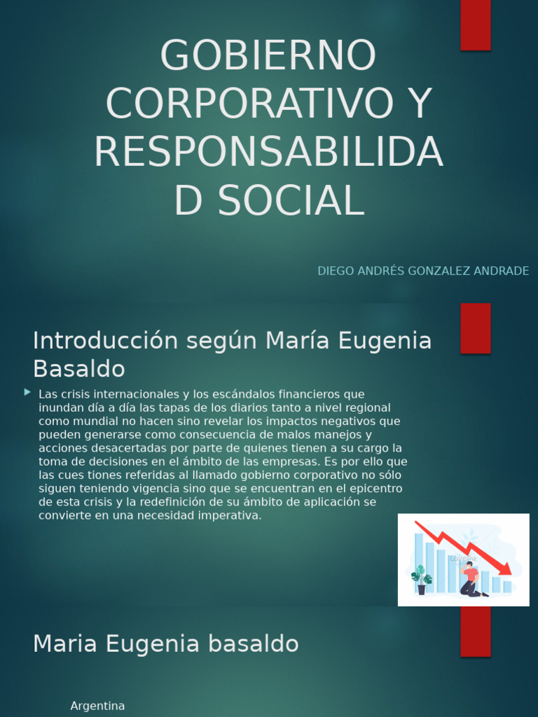 Presentación R.S | PDF | Gobierno corporativo | Business