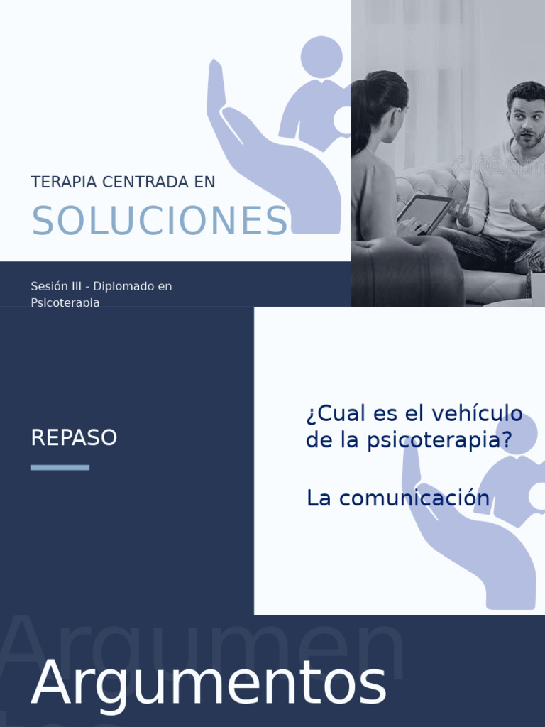 Terapia Centrada en Soluciones: Claves y Técnicas | PDF ...