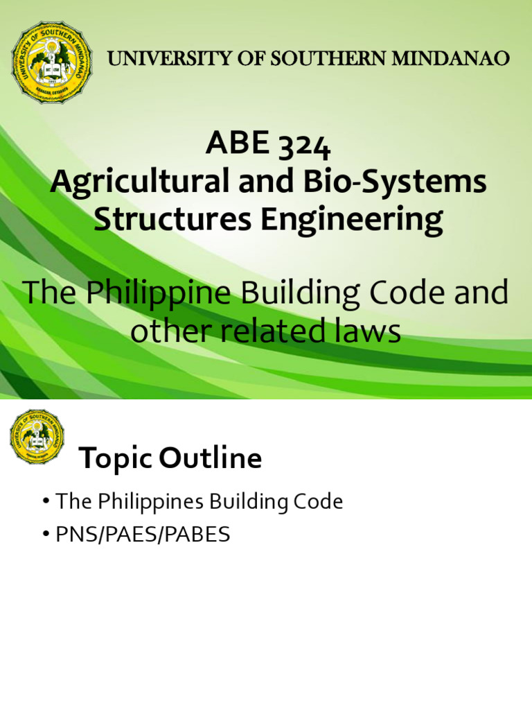 2-The-Philippines-Building-Code-and-Other-Laws | PDF | Standardization ...