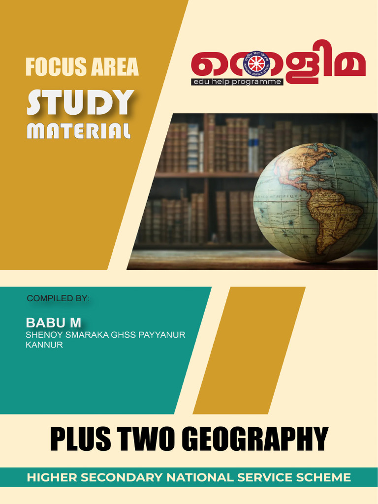 +2 Geography FOCUS AREA Notes by NSS | PDF