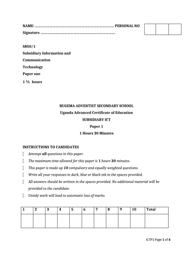 ICT-BOT-S5-marking-guide-2019 | PDF | Operating System | Command Line ...