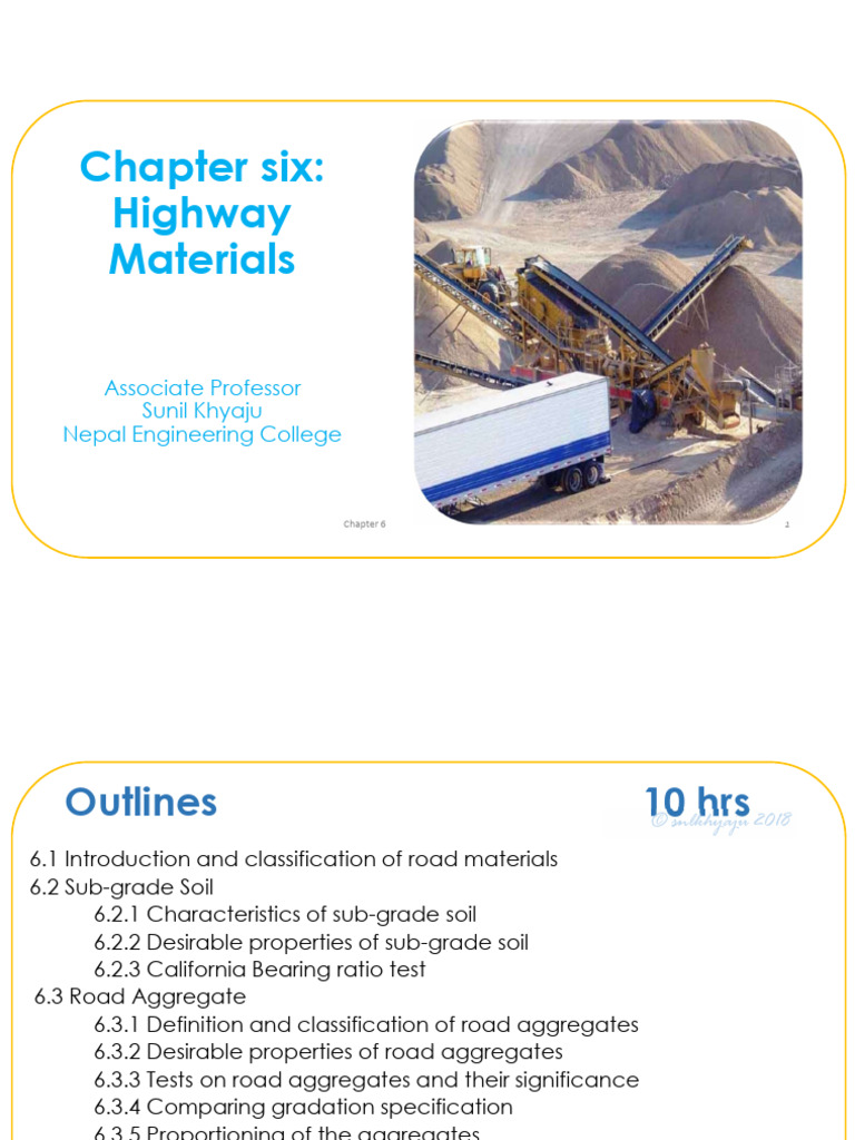 Chapter 6 Highway Materials | PDF | Petroleum | Road Surface