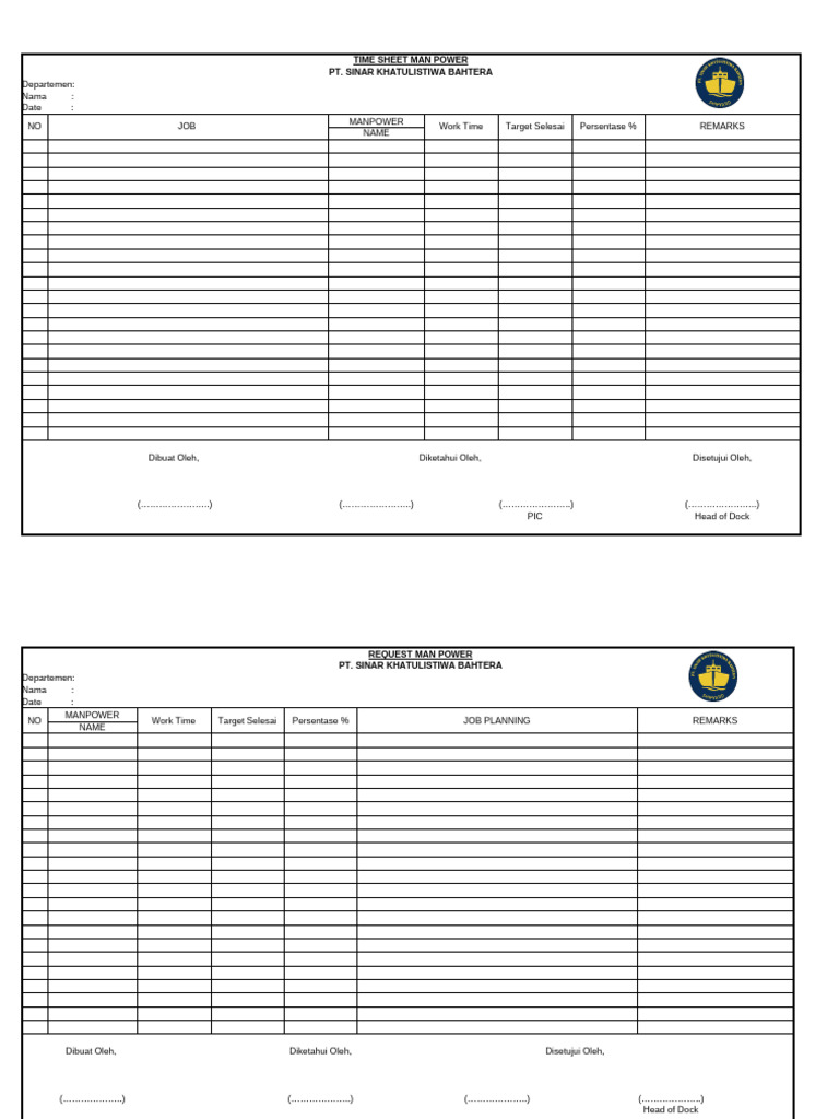 FORM Daily Activity Plan BARU | PDF